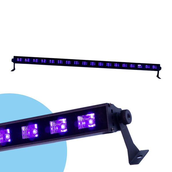 Ribalta Led Luz Negra Uv Efeito Neon 1 metro 18 Leds – Palide